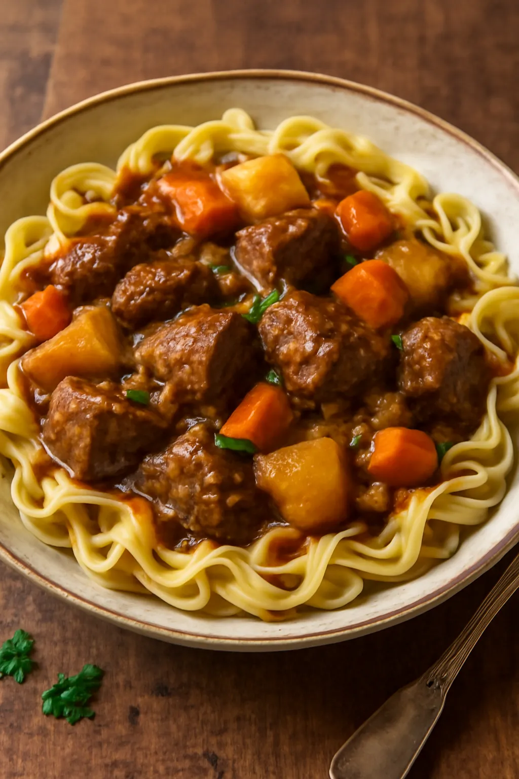 Hearty Beef Stew And Noodles Recipe For Comfort Meals Easy!!